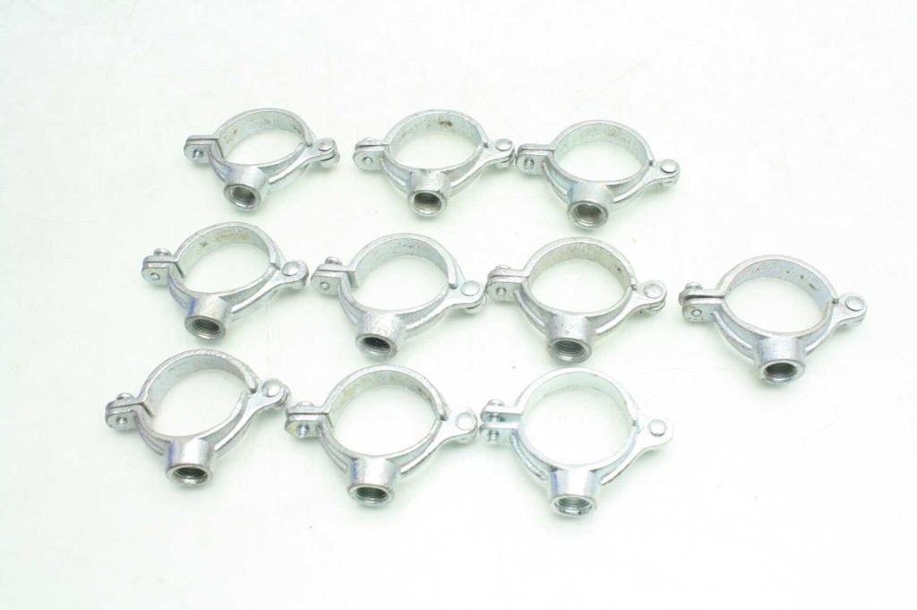 10 Steel 1-1/4" Hinged Threaded Rod Conduit / Pipe Hangers 1/2"-13 ...