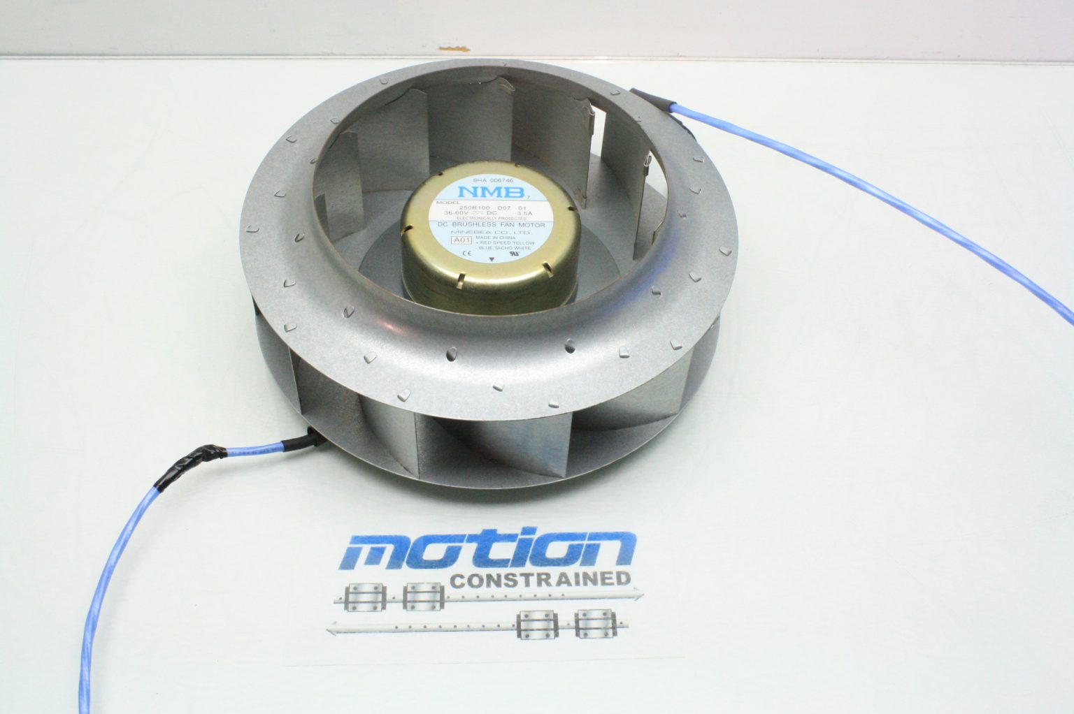 Minebea 250R100-D07-01 / Brushless Blower Fan Motor 36-60V 3.5A DC ...