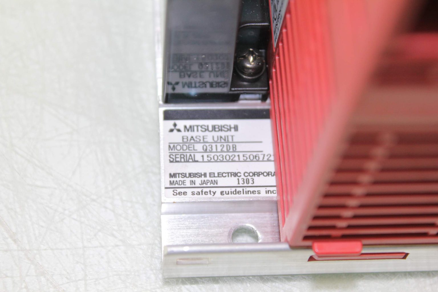 Mitsubishi Q312DB Base Unit 12 Slot Rack Q63P PLC Power Supply - Used ...