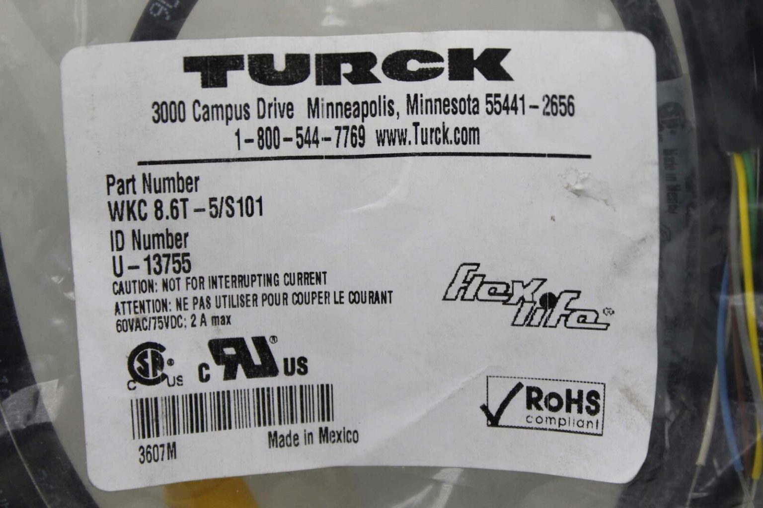Turk WKC 8.6T-5S101 Flex Life Cable - New - Motion Constrained Surplus