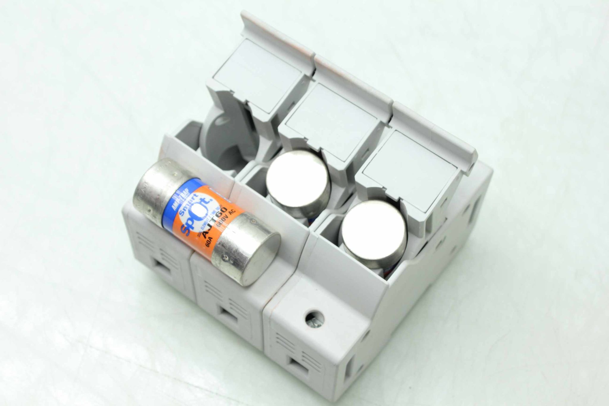 Ferraz Shawmut US6J3 Industrial Fuse Block 60A 3 Pole W/ AJT60 60A ...