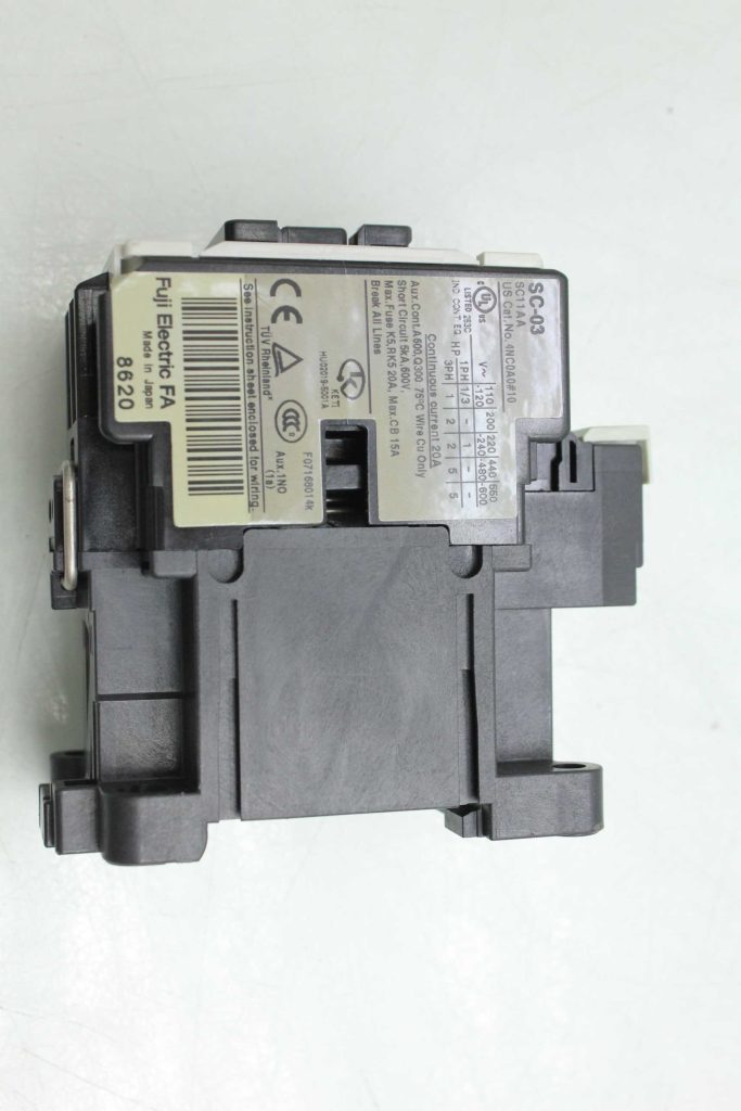 Fuji Electric SC-03 Industrial Motor Contactor 20A Coil Voltage 110 ...