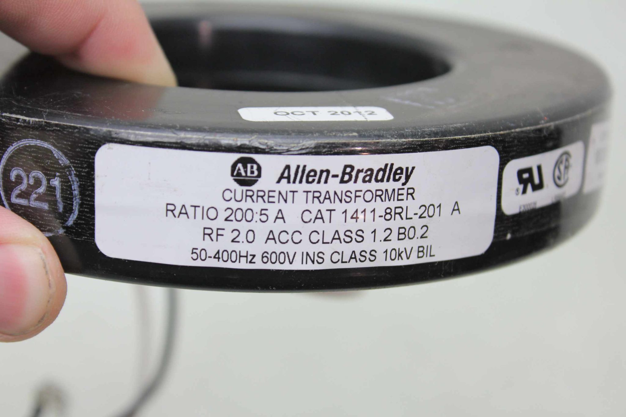 Allen Bradley 1411-8RL-201 Current Transformer SERIES A Ratio: 200:5 ...