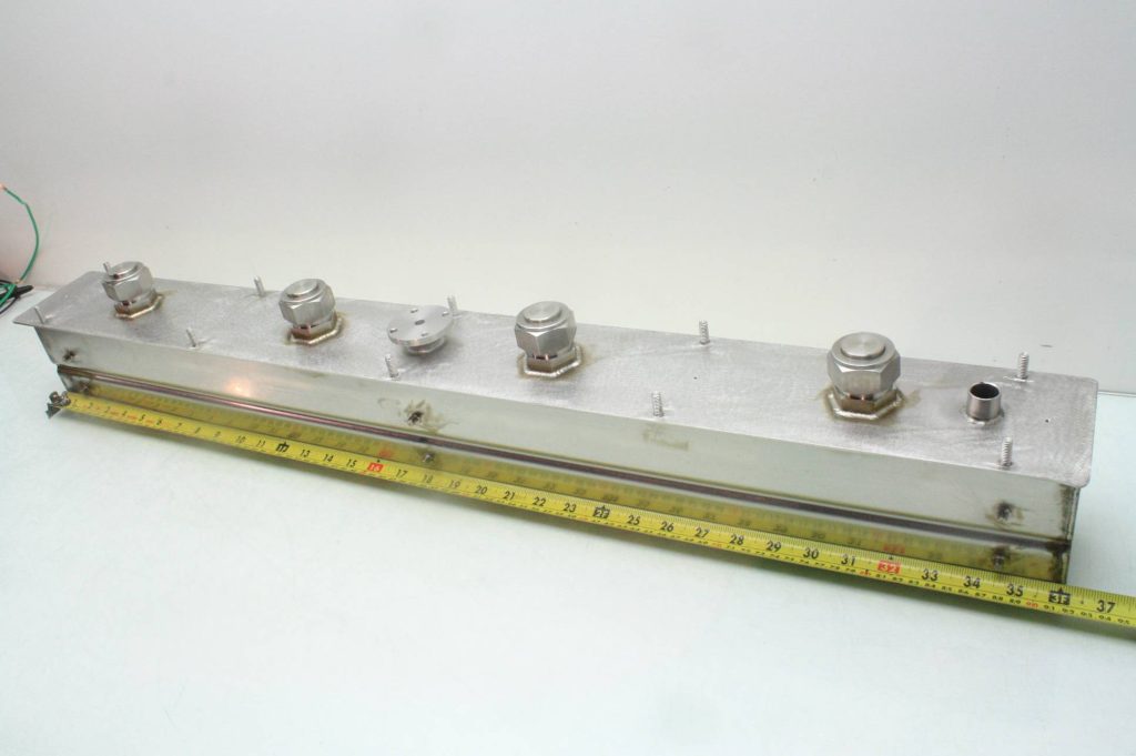 Swagelok Rectangular Aluminum Chemical Manifold Tank 36" x 4" x 4" with ...