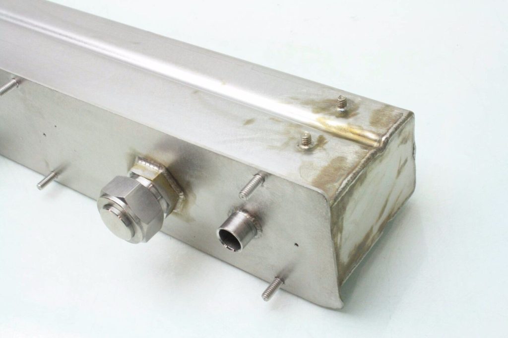 Swagelok Rectangular Aluminum Chemical Manifold Tank 36" x 4" x 4" with ...