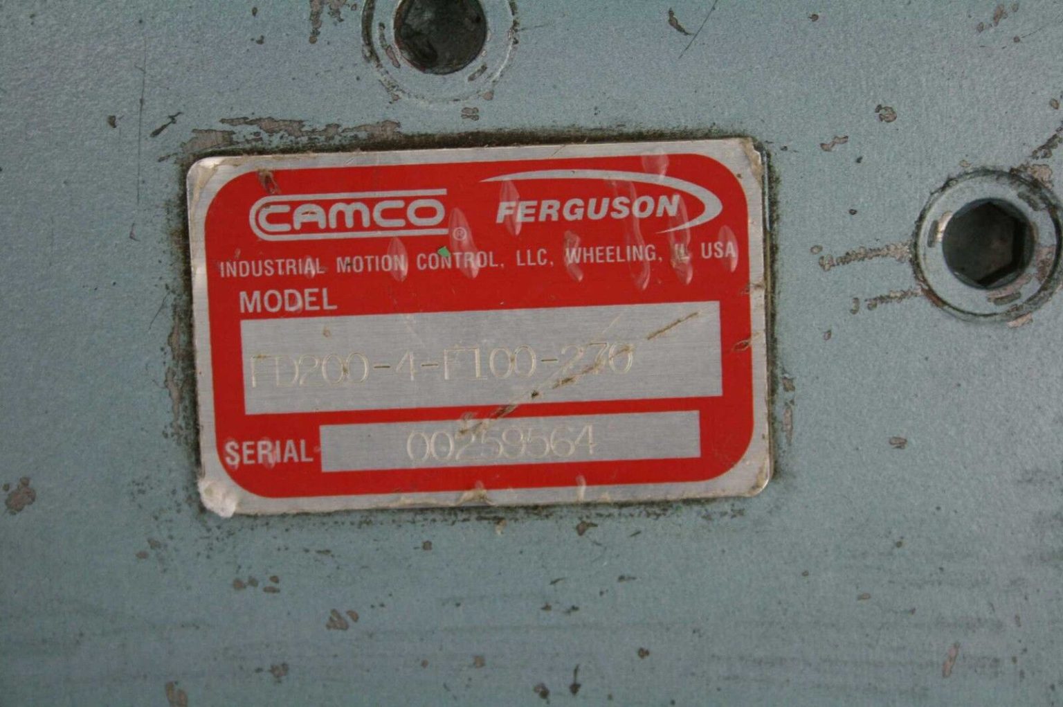 Camco FD200-4-F100-270 Rotary Indexer 4 Stop / 270 Deg Index Period 90V ...