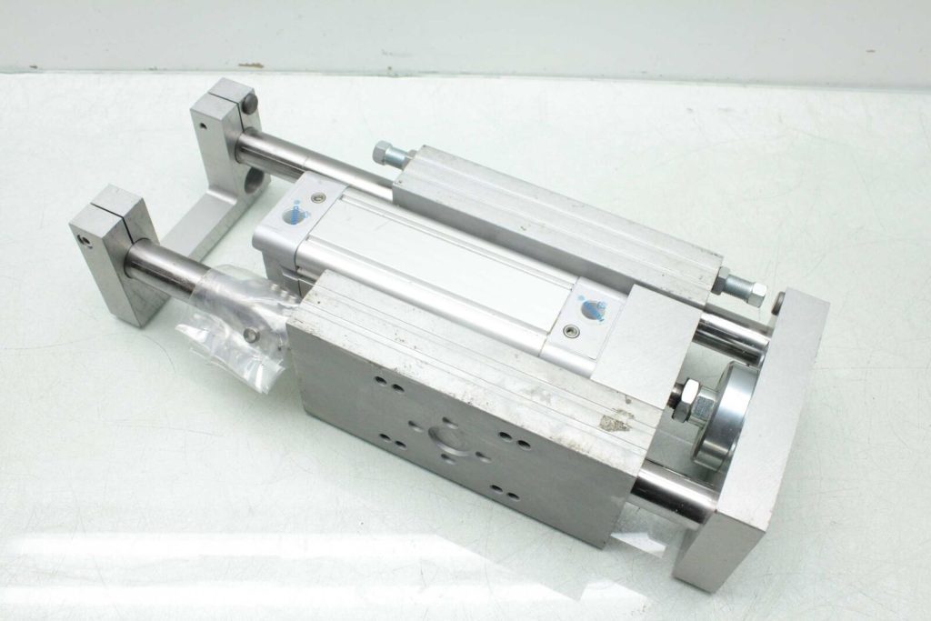 Festo SLE-50-100-KF-A-G / Linear SLE Air Cylinder & Guide / Pmax=10BAR ...