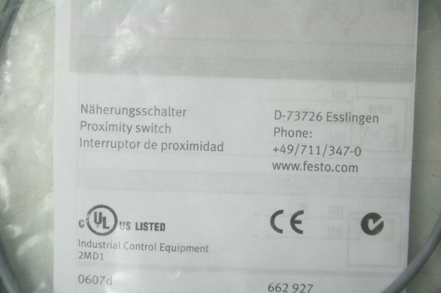2 New Festo SMT-10F Cylinder Proximity Sensor Cylinder Reed Switch 24V ...